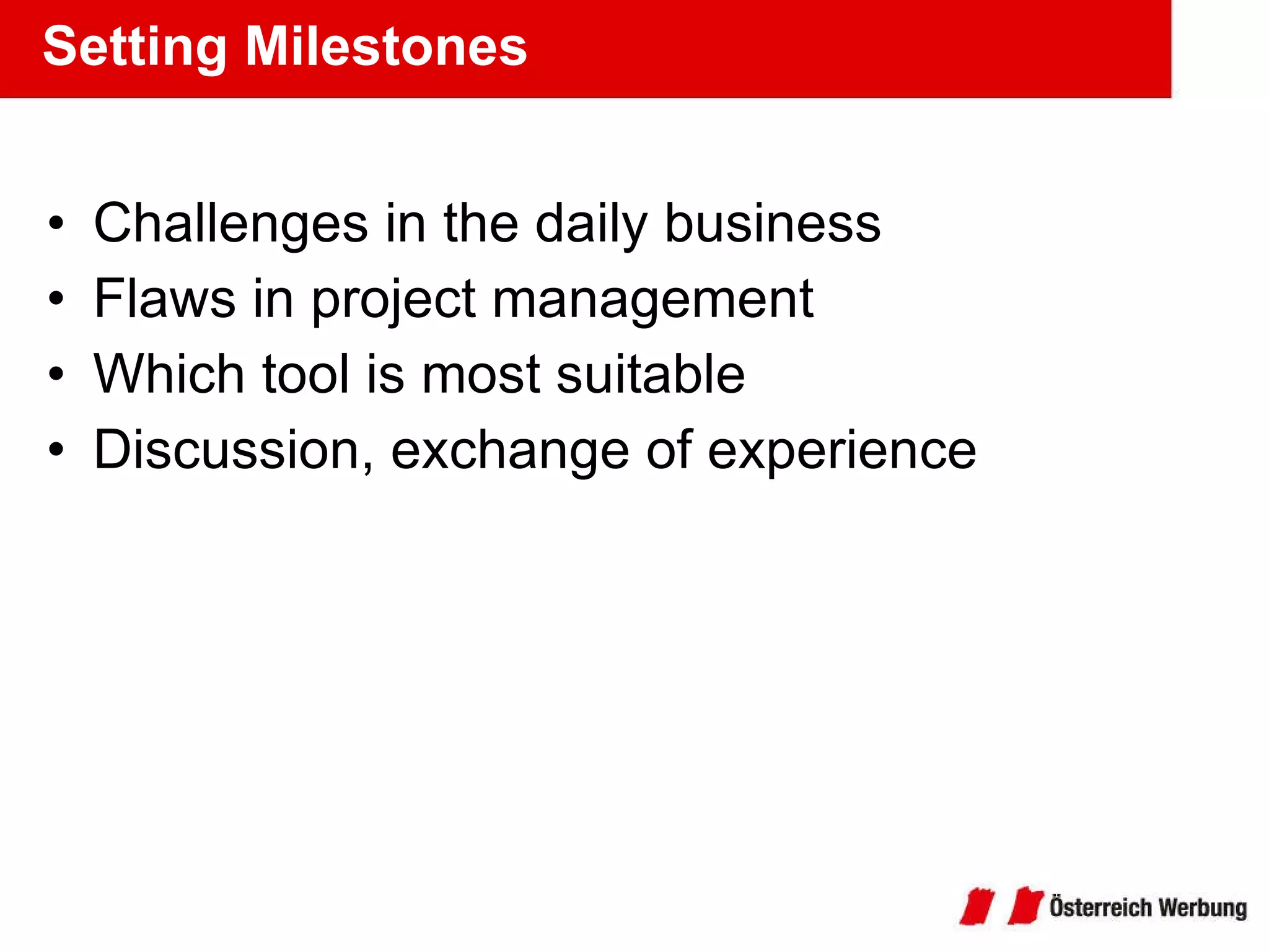 setting milestones EN version | PPT