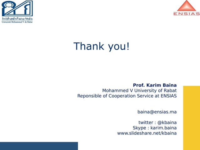 Ensias mobility February 2017 | PPT