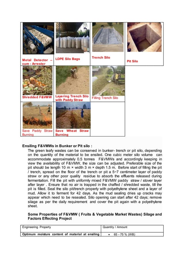 UTILIZATION OF FRUITS AND VEGETABLE WASTES GENERATED IN INDIAN APMCs ...