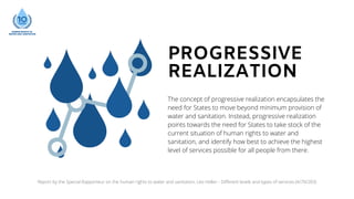 Different Levels and Types of Services and the Human Rights to Water ...