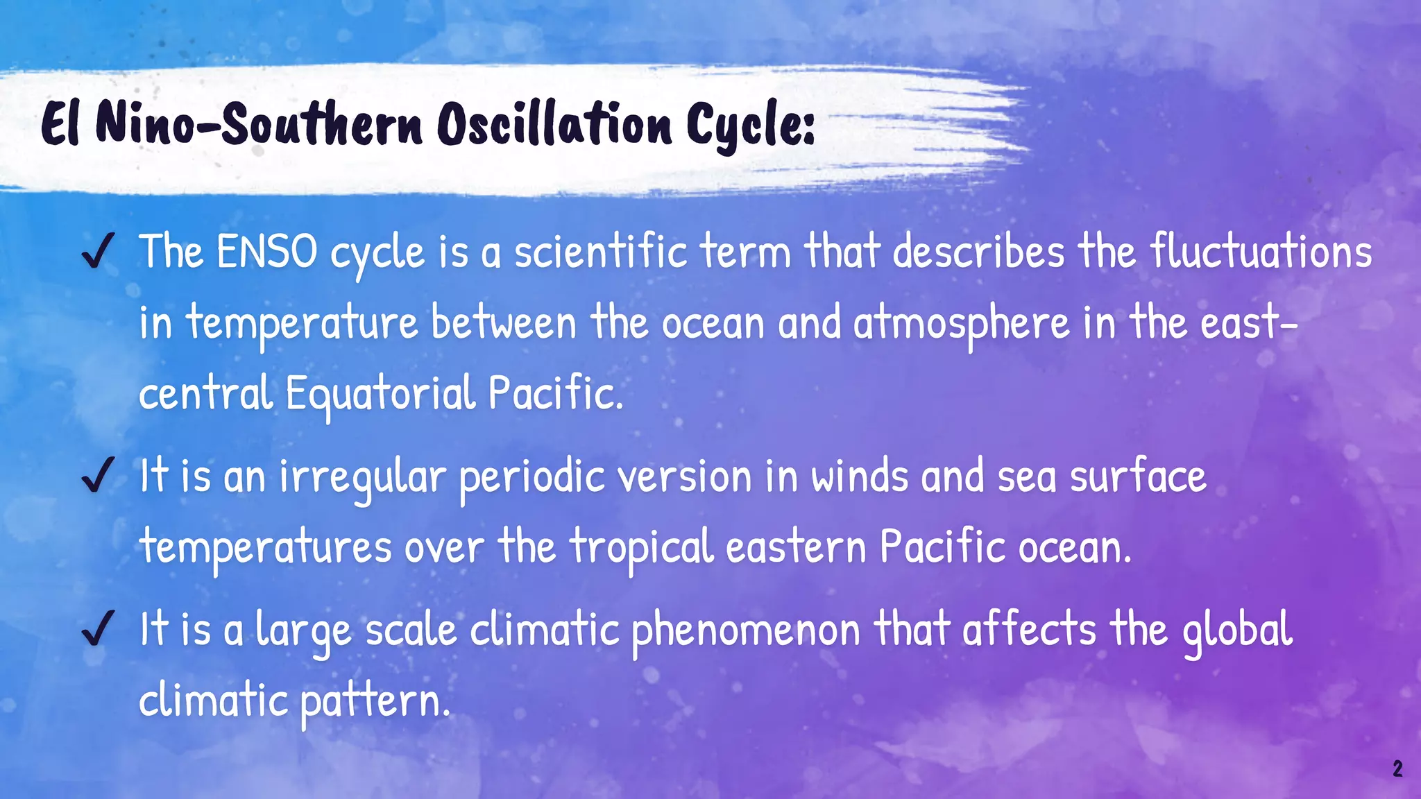 El Nino Southern Oscillation | PPTX