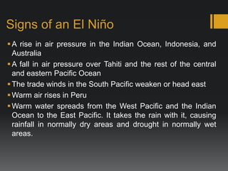 Enso cycle La Nina & El Nino | PPTX