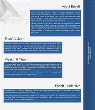 Ensoft brochure | PDF