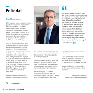 Solvay - Shareholder Guide | PDF