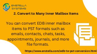 Enstella EDB to PST Converter Software | PDF