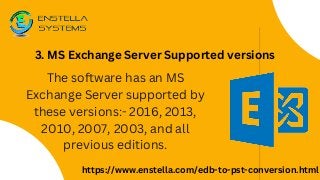 Enstella EDB to PST Converter Software | PDF