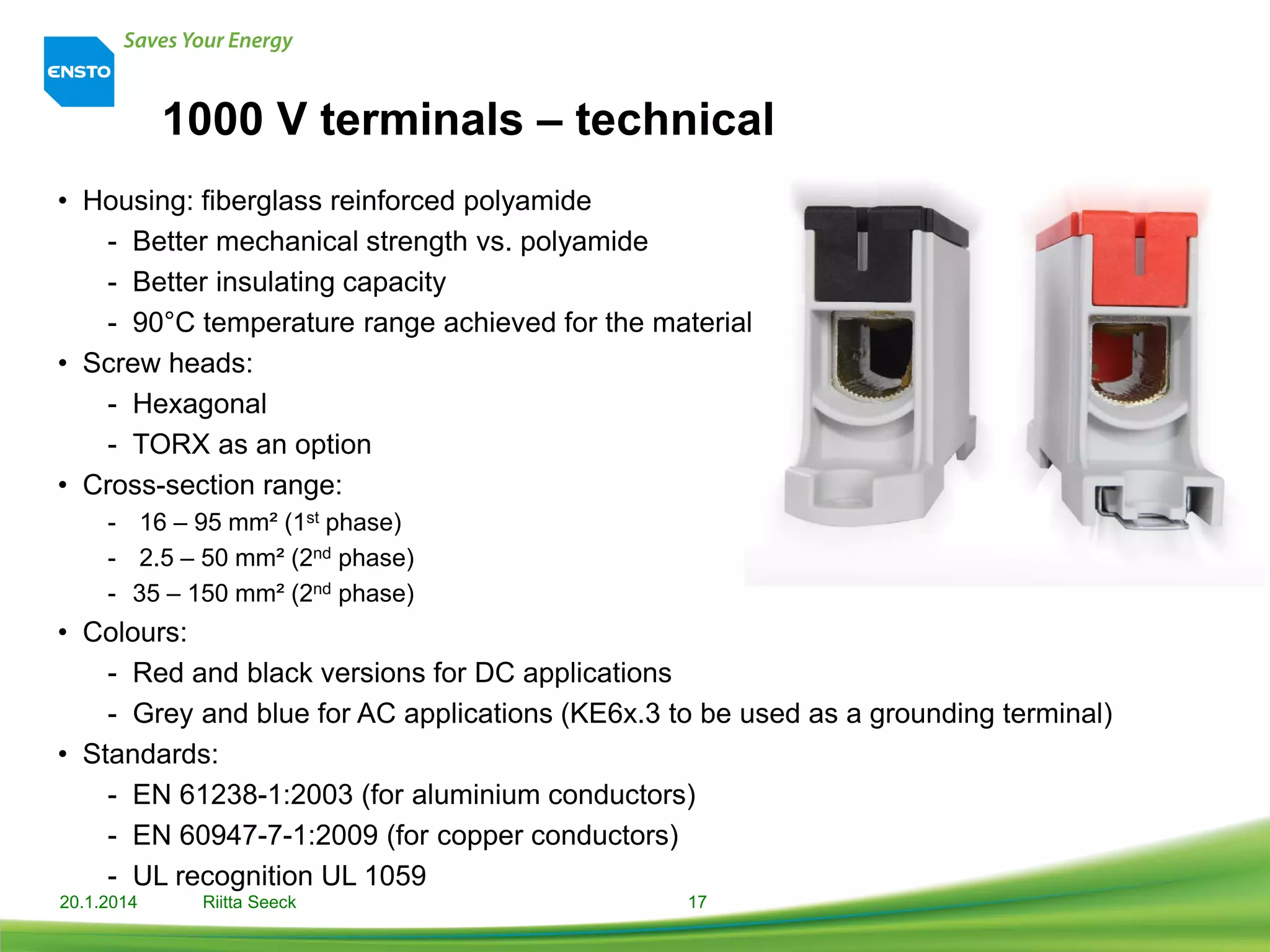 Ensto Clampo Pro terminals introduction | PPT