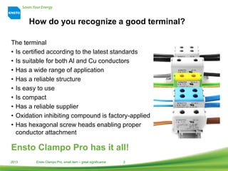 Ensto Clampo Pro terminals introduction | PPT