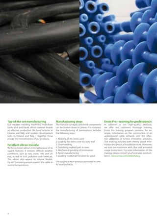 Ensto Cold Shrink Solutions - Cable Joints & Cable Terminations | PDF