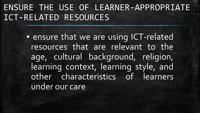 ENSURE-THE-POSITIVE-USE-OF-ICT-TO-FACILITATE.pptx | Education