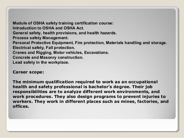 Ensure better safety at workplace with osha safety training (2)