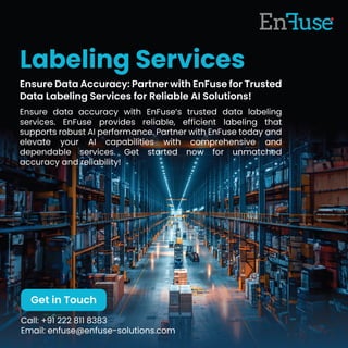 Ensure Data Accuracy: Partner with EnFuse for Trusted Data Labeling Services for Reliable AI ...