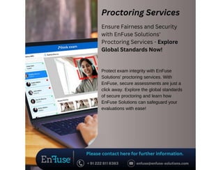 Ensure Fairness and Security with EnFuse Solutions' Proctoring Services - Explore Global ...