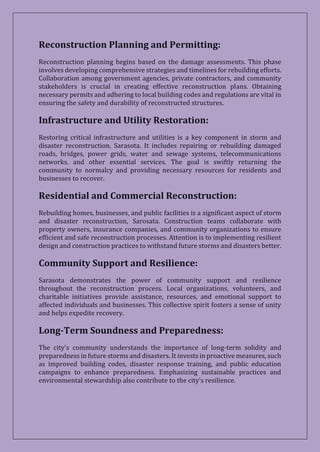 Ensure Resilient Rebuilding with Storm and Disaster Reconstruction in ...