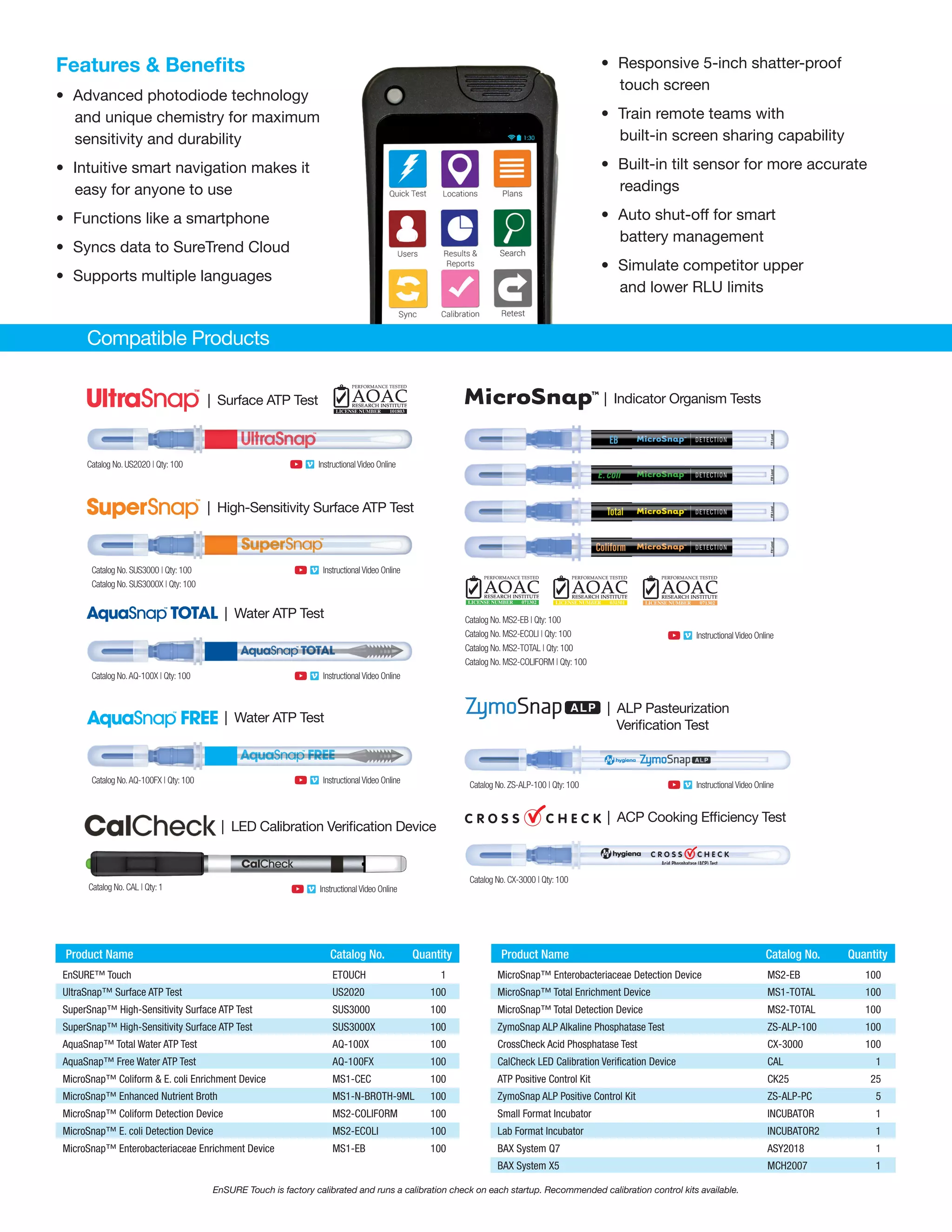 Hygiena Ensure Touch | PDF