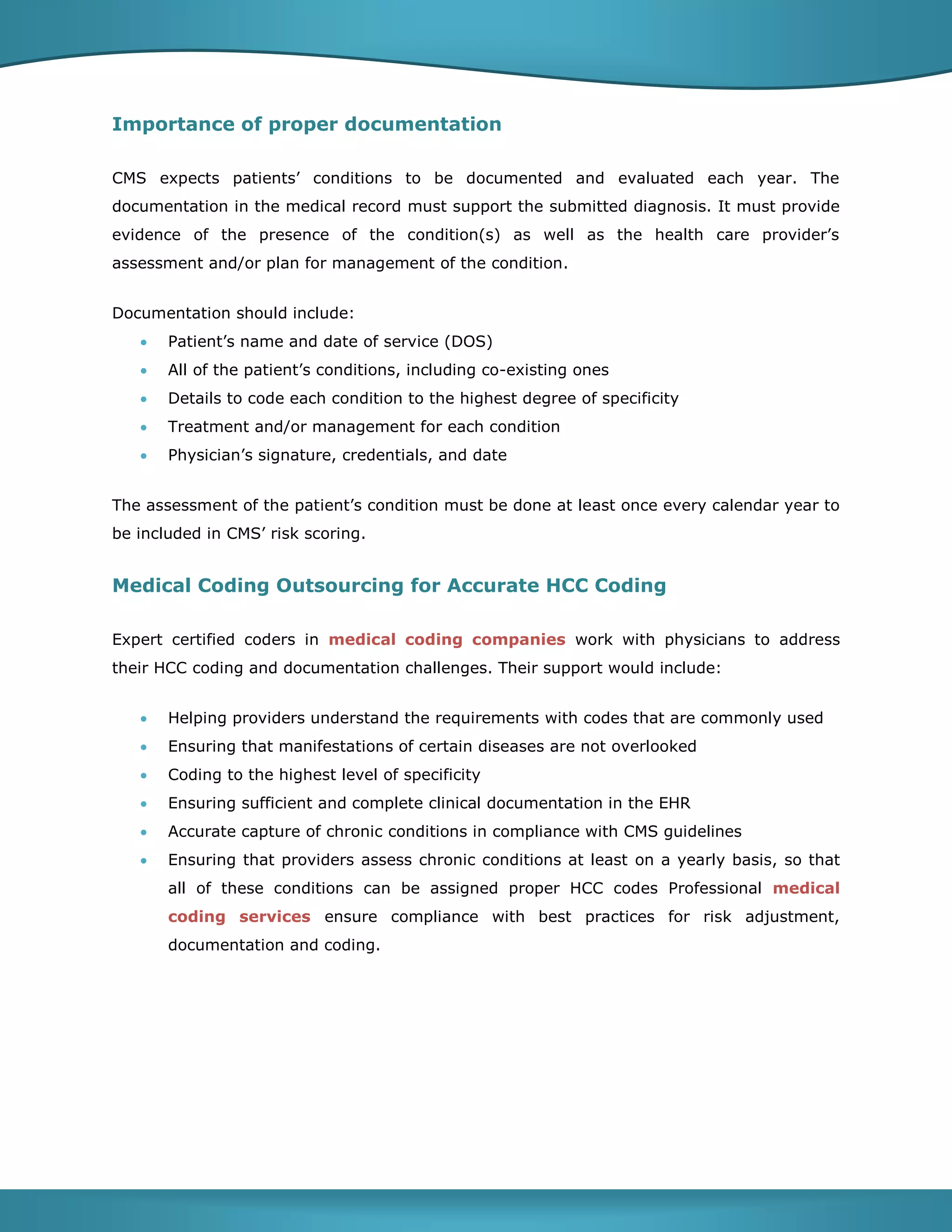 Ensuring Accurate HCC Coding and Documentation | PDF