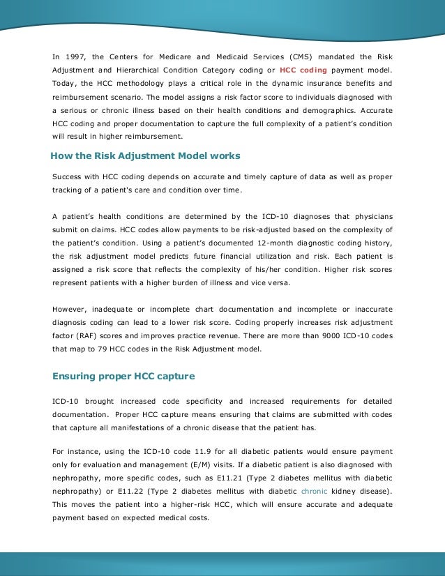 Ensuring Accurate HCC Coding and Documentation