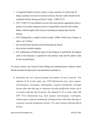 Ensuring accurate reporting of treatment or removal of warts | PDF