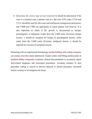 Ensuring accurate reporting of treatment or removal of warts | PDF
