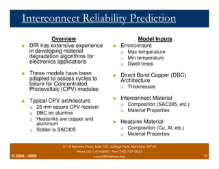Ensuring and predicting the reliability of cpv | PDF