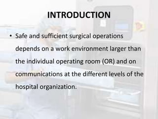 Ensuring a safe surgical environment | PPTX
