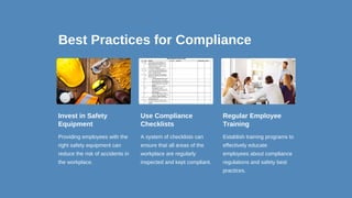 Ensuring a Safe Work Environment Health & Safety Compliance Services | PDF