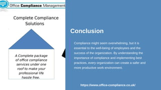 Ensuring a Safe Work Environment Health & Safety Compliance Services | PDF