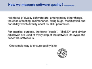 Ensuring code quality | PPT