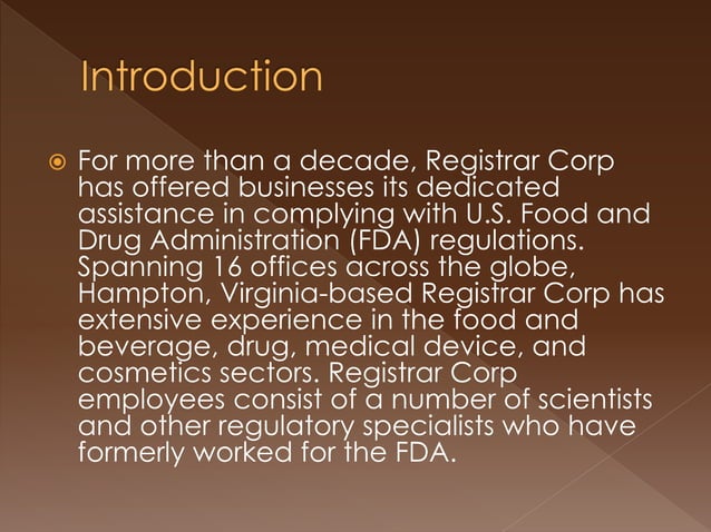 Ensuring Compliance with U.S. FDA Cosmetics Regulations | PPTX