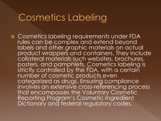 Ensuring Compliance with U.S. FDA Cosmetics Regulations | PPTX