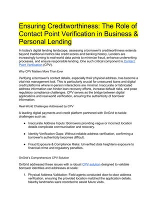 Ensuring Creditworthiness_ The Role of Contact Point Verification in ...