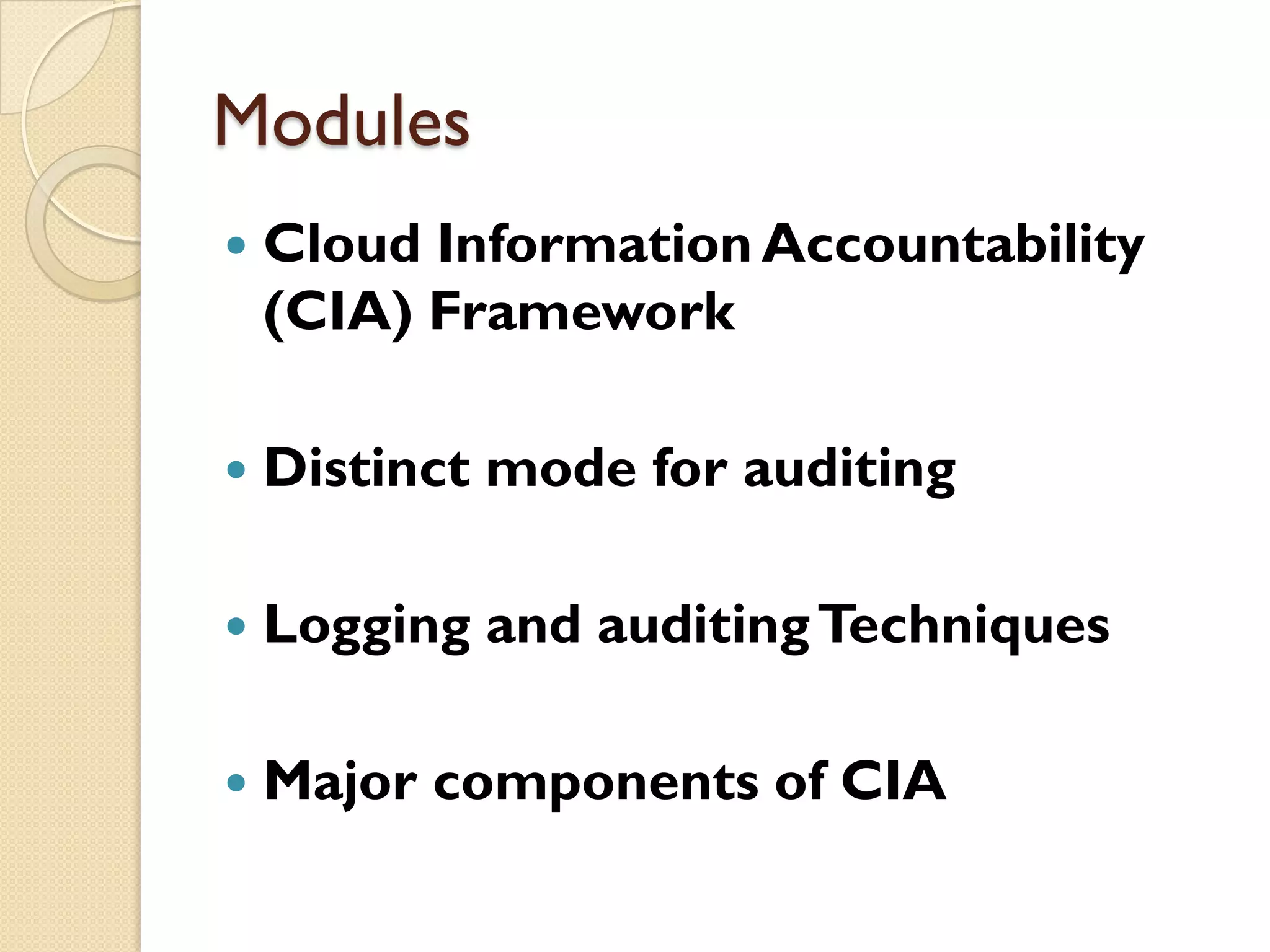 Ensuring distributed accountability | PPTX