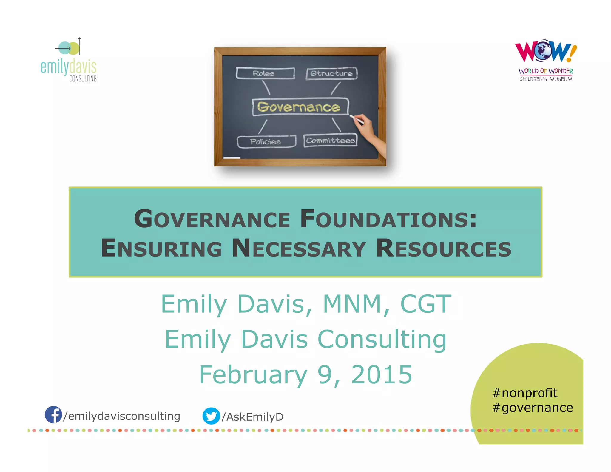 Governance Foundations: Ensuring Necessary Resources | PDF