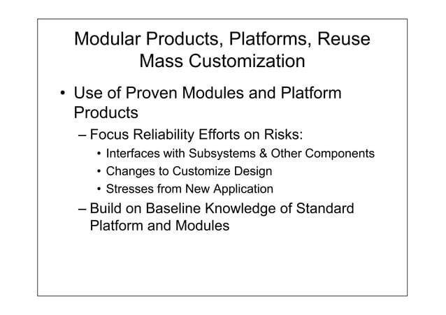 Ensuring reliability in lean new product development part1of2 | PPT