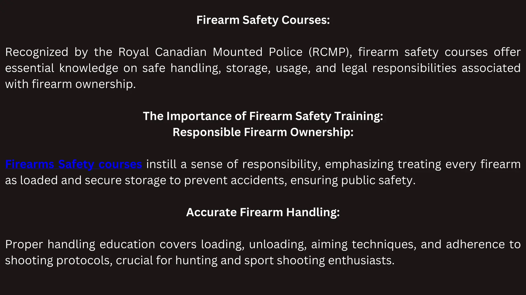 Ensuring Responsible Firearm Ownership in Canada Understanding ...