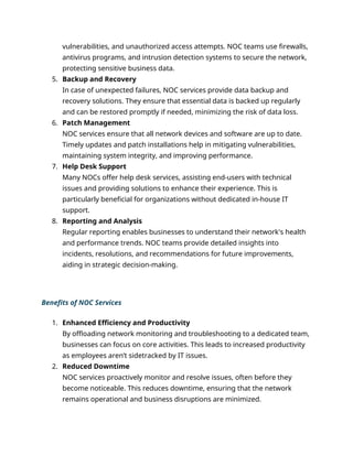 Ensuring Seamless IT Infrastructure Management with Network Operations Center (NOC) Services in ...