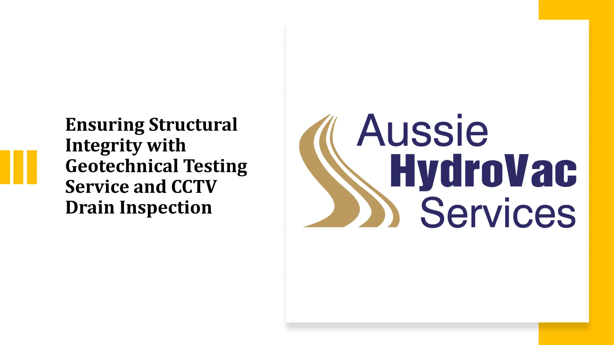 Ensuring Structural Integrity With Geotechnical Testing Service And Cctv Drain Inspection Ppt