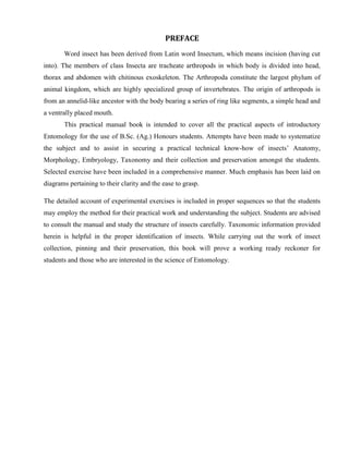 ENT-121-Fundamentals-of-Entomology.pdf notes | PDF
