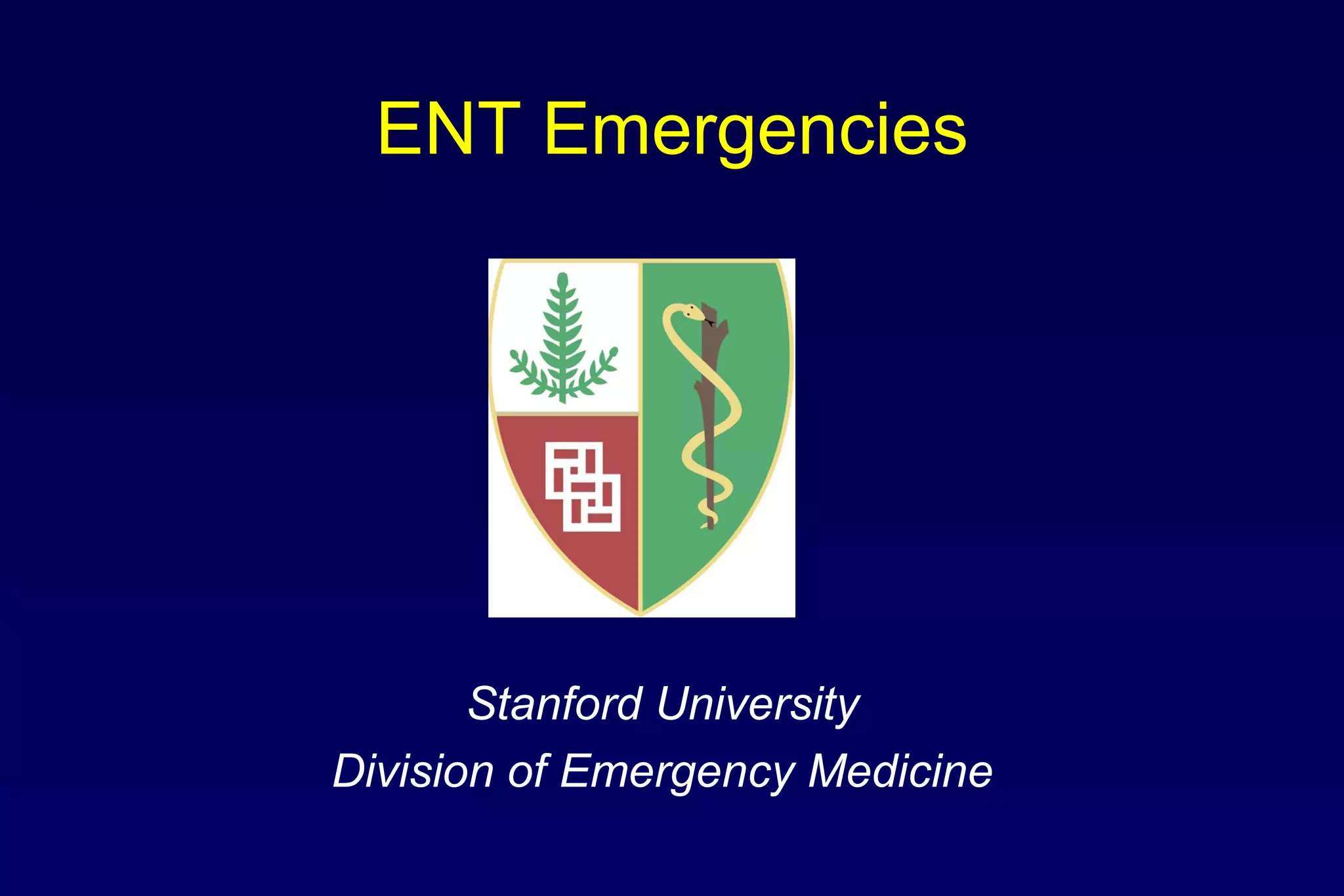 ENT emergency | PPT