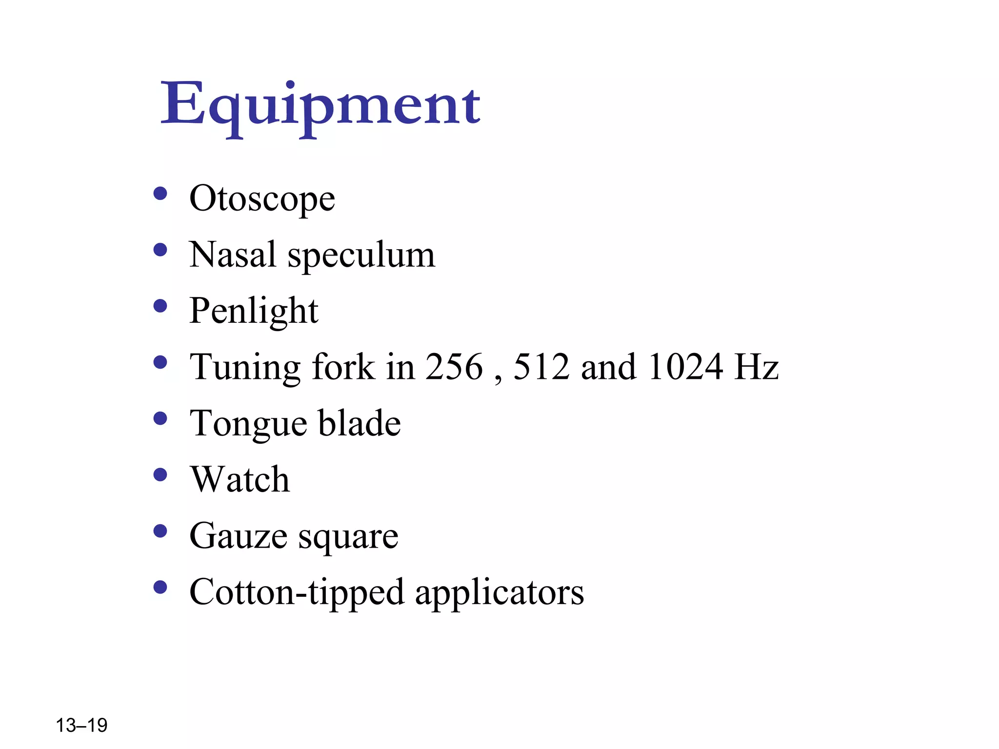 ENT assessment | PPT