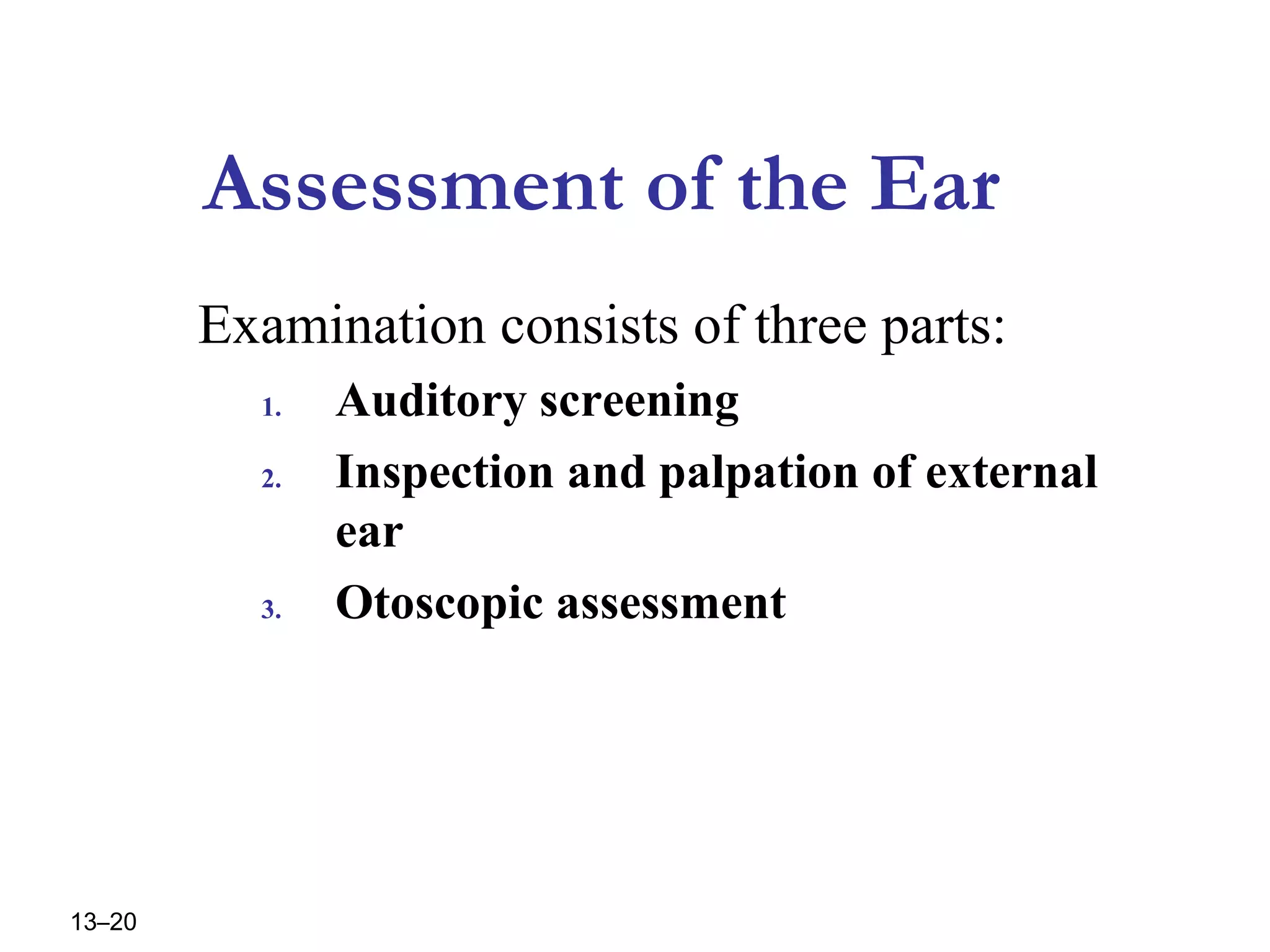 ENT assessment | PPT