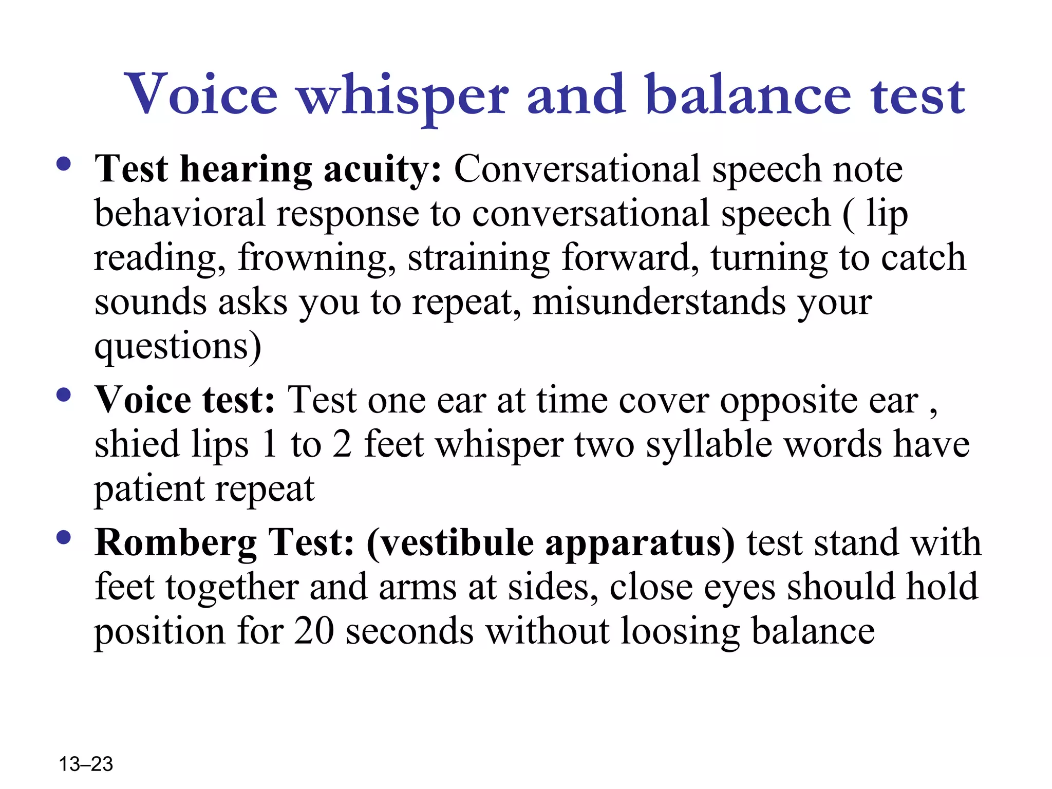 ENT assessment | PPT