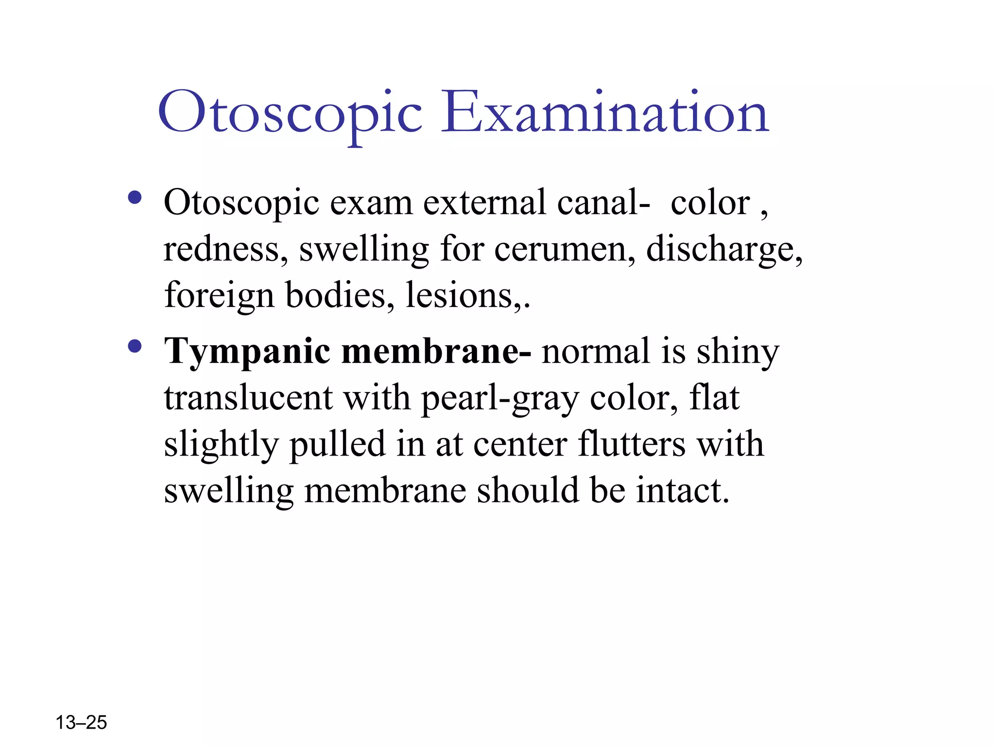 ENT assessment | PPT