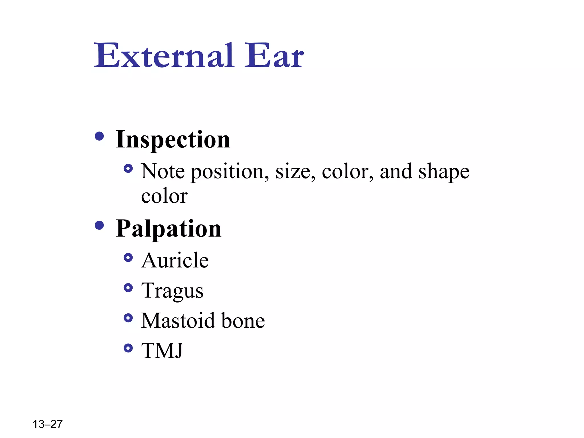 ENT assessment | PPT