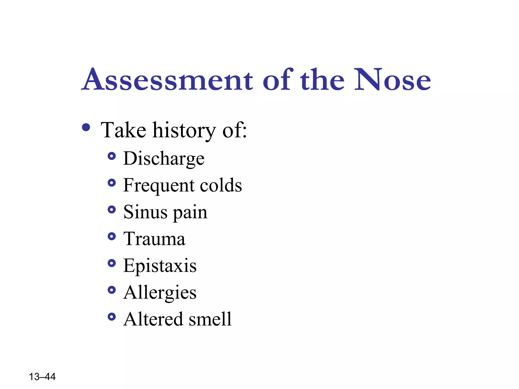 ENT assessment | PPT