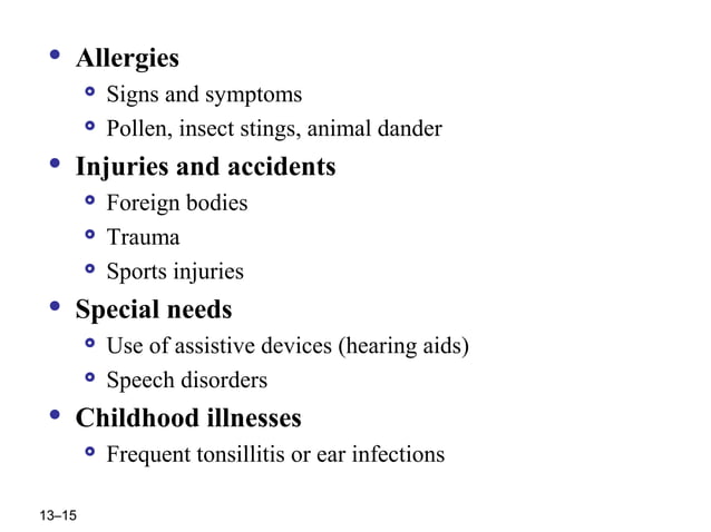 ENT assessment | PPT | Ear, Nose and Throat Conditions | Diseases and ...