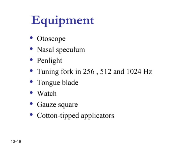 ENT assessment | PPT | Ear, Nose and Throat Conditions | Diseases and ...