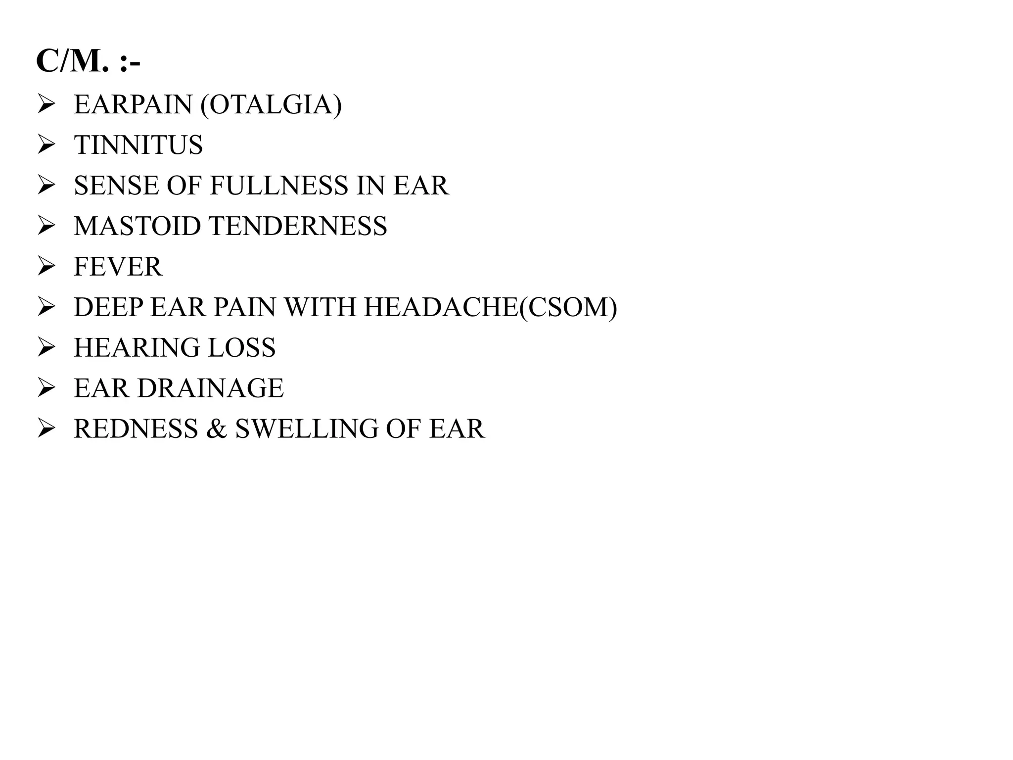 Ear Disorder M.S.N.-2 Nursing Students of 3 year | PPTX