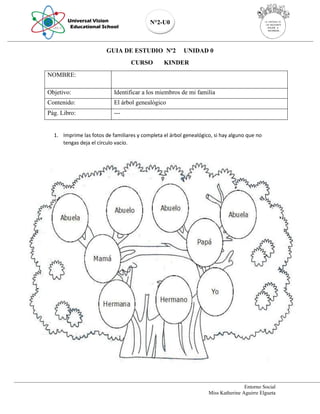Ent. social kinder la familia | PDF