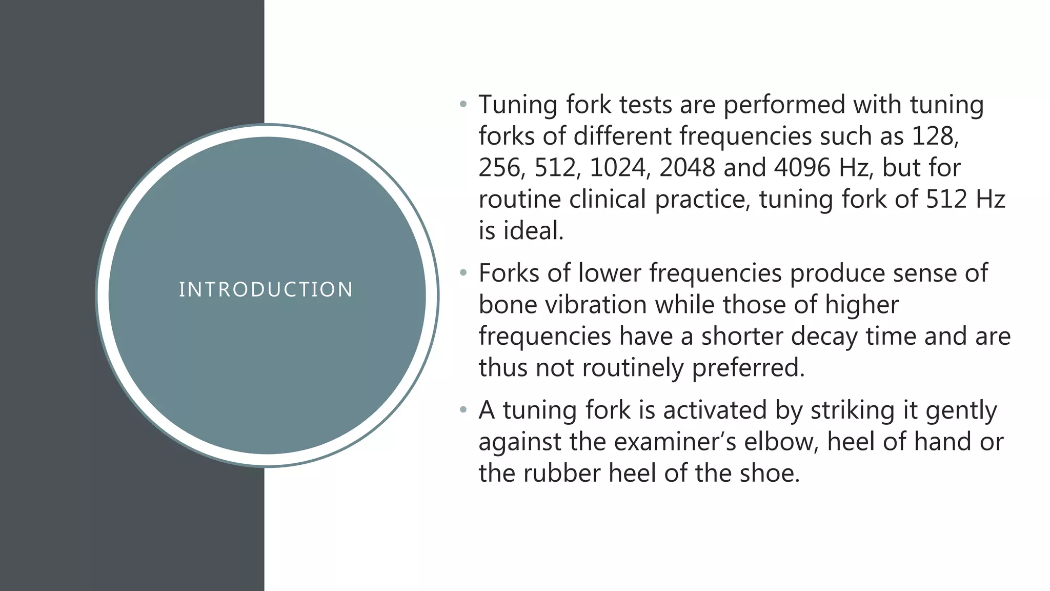 Tuning fork tests - ENT | PPTX